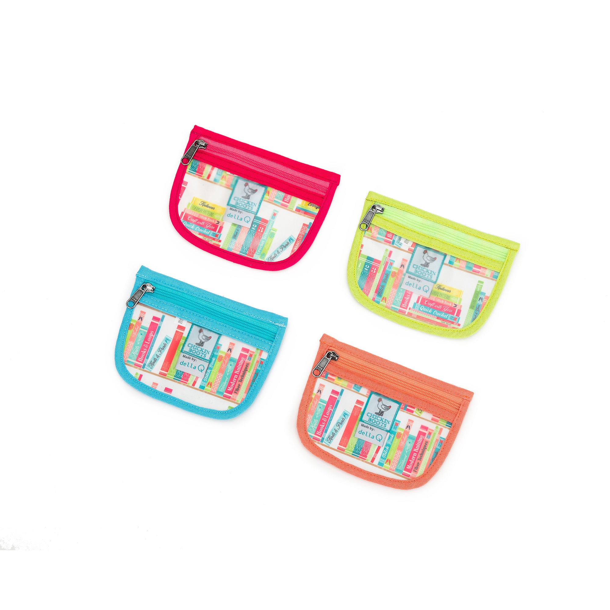 Chicken Boots x della Q Stitch Marker Pouch | Linen Library | dellaQ ...