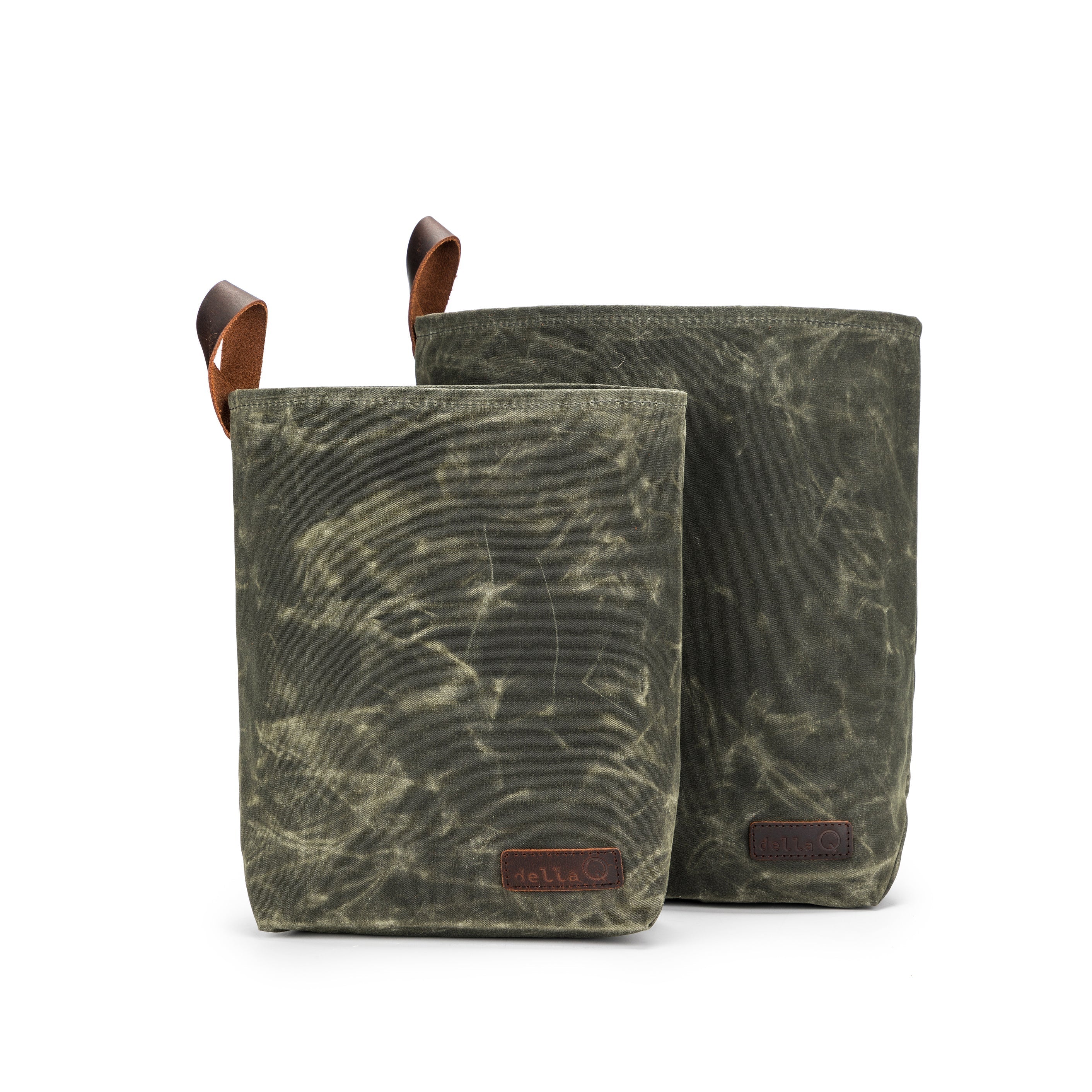 Maker's Canvas Knit Sacks (Set of 2) | Olive – della Q Retail